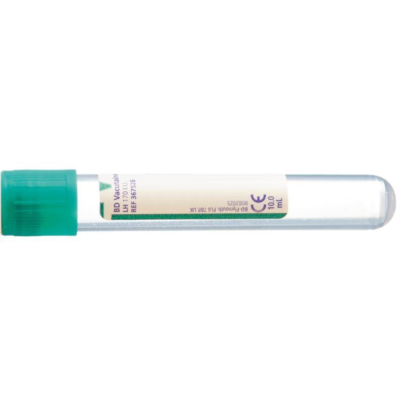 BD Vacutainer 10ml Heparin Plasma Green Blood Collection Tubes – UKMEDI