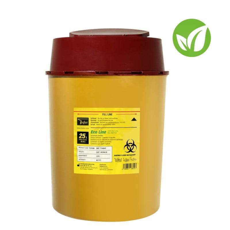 25 Litre Eco Line XL Sharps Bin – UKMEDI
