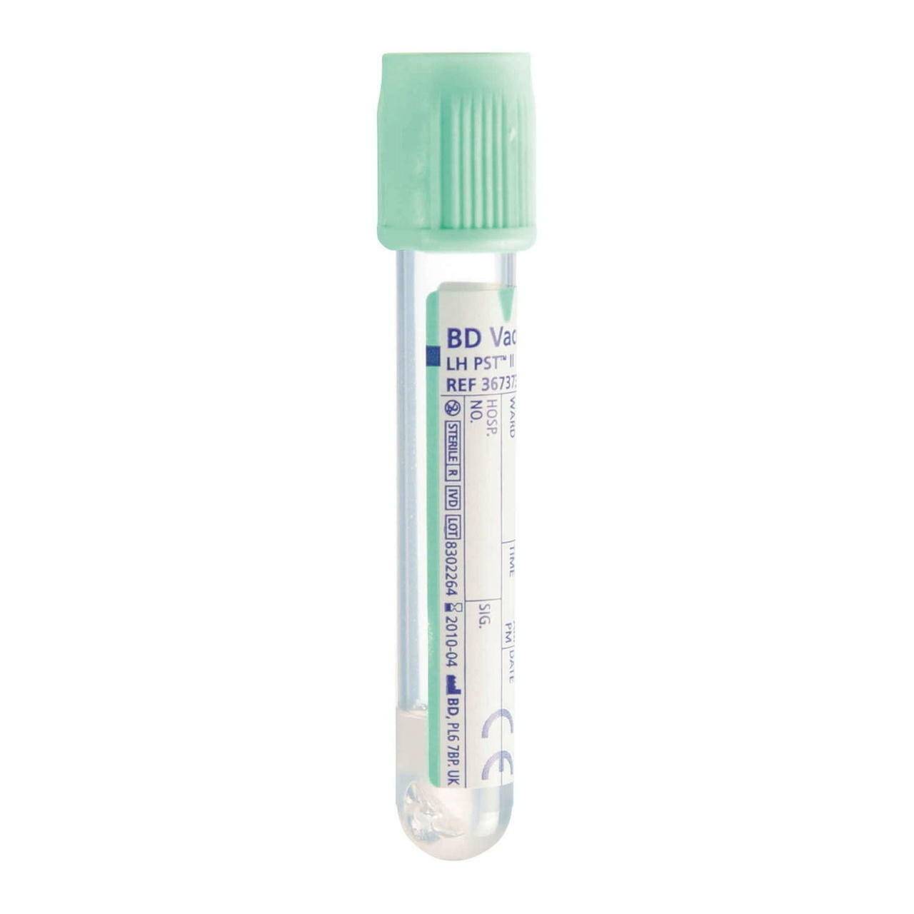 BD Vacutainer Tube Pst Ii Plasma 3ml Light Green Blood Collection Tube ...