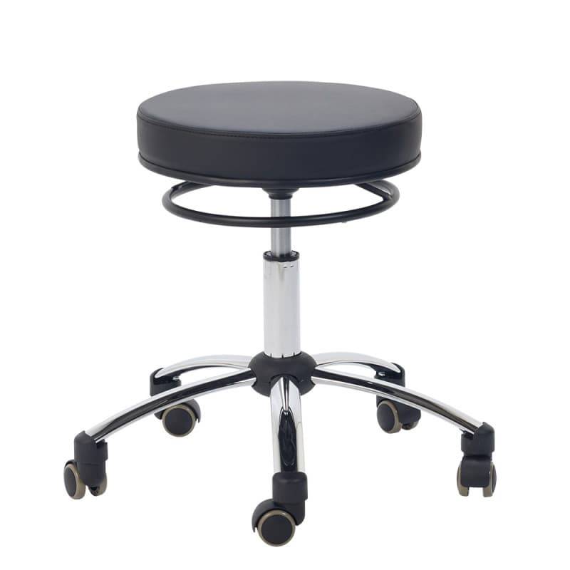 Black Swivel Stool with Release Ring – UKMEDI