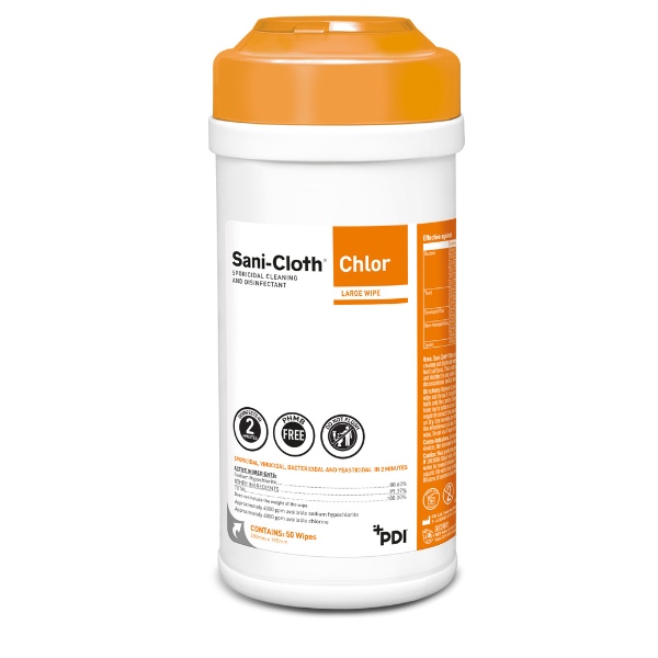 Sani-Cloth® Chlor Sporicidal Wipe Tube of 50 – UKMEDI